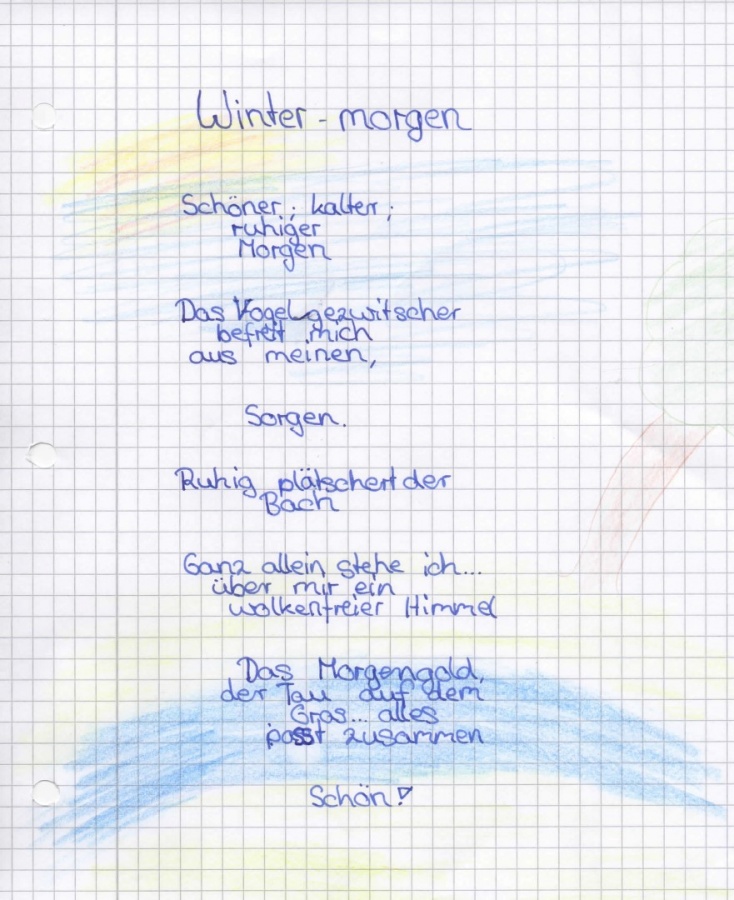Wintergedichte am Morgen – Rupert-Neß-Gymnasium